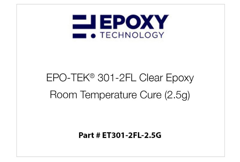 EPOTEK® 301-2FL Clear Epoxy, Room Temperature Cure (2.5g)