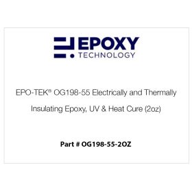 EPOTEK OG198-55 Electrically and Thermally Insulating Epoxy (2oz)