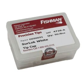 Fishman PosiLok™ Barrel Sealing Tip Caps - White - 50/box
