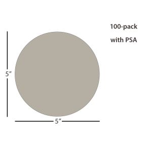 ÅngströmLap Silicon Carbide Lapping Film Disc - 5" 0.5 Micron, PSA