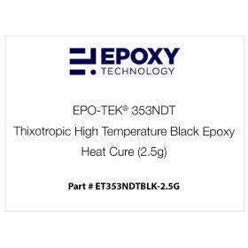 EPOTEK® 353ND-T High Temperature Black Epoxy, Heat Cure (2.5g)