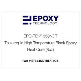 EPOTEK® 353ND-T High Temperature Black Epoxy, Heat Cure (8oz)