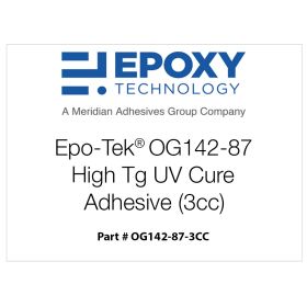 EPO-TEK® OG142-87 Low Viscosity Epoxy, UV Cure (3cc Syringe)