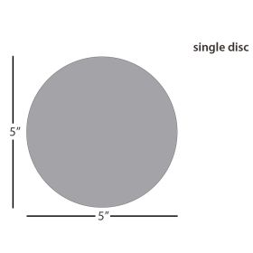 3M™ 461X Silicon Carbide Lapping Film Disc - 5" 9 Micron