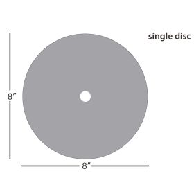 3M™ 461X Silicon Carbide Lapping Film Disc - 8" 9 Micron, Hole