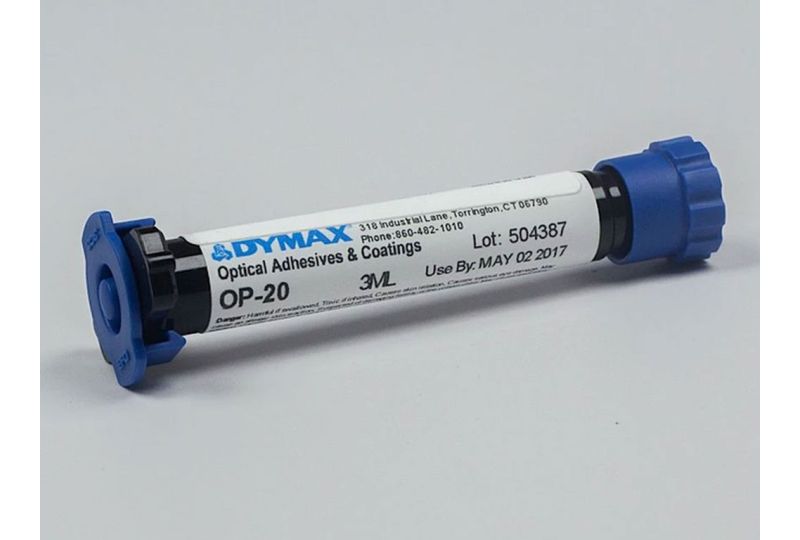 Dymax OP-20 UV Cure Optical Adhesive, 3ml Syringe