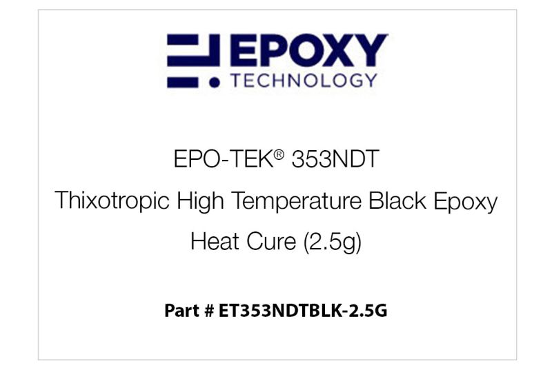 EPOTEK® 353ND-T High Temperature Black Epoxy, Heat Cure (2.5g)