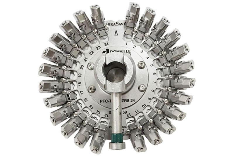 Domaille AbraSave 24-Port TMT/APC Polishing Fixture - Rapid Clamp