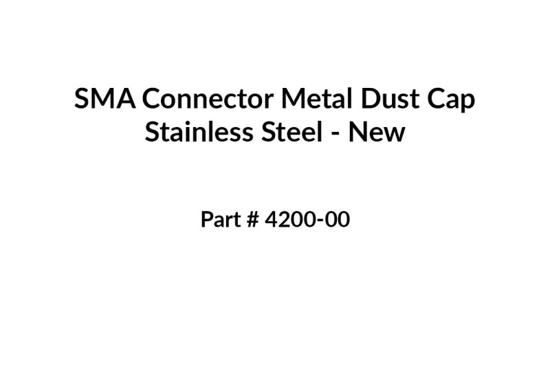 Berkshire Photonics Stainless Steel Dust Cap for SMA Connector