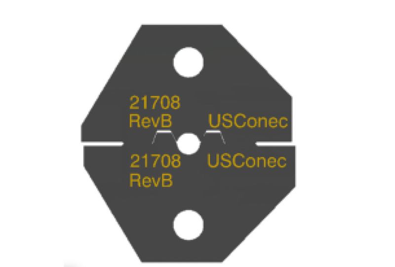 US Conec MMC Connector Crimp Die, 2.0-2.5mm Round Cables