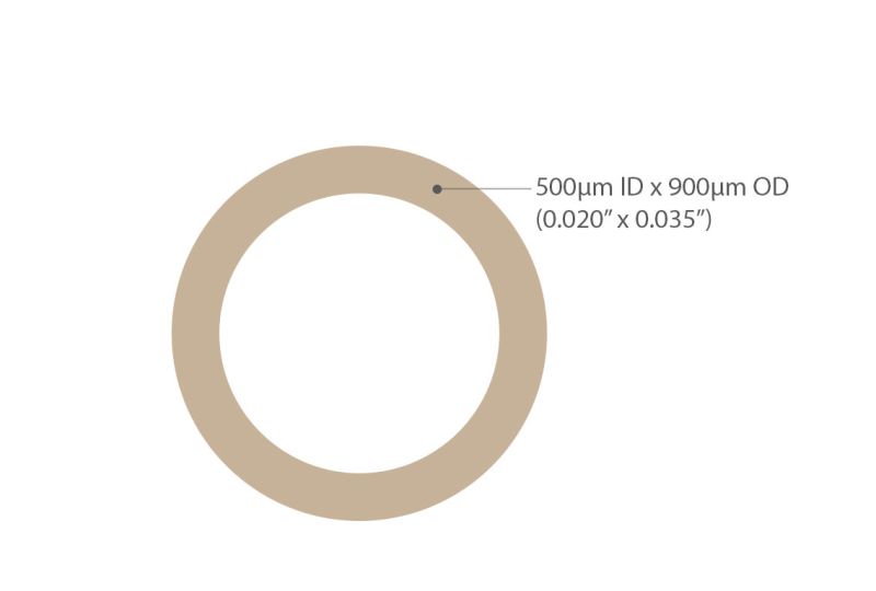 LightTube 900μm Furcation Tubing for 250μm Fiber, Hytrel, Natural