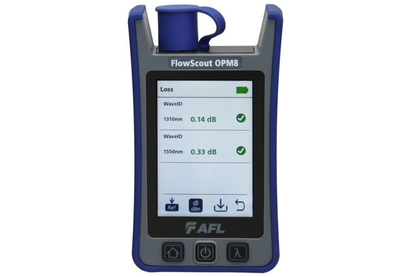 AFL FlowScout OPM8-H Power Meter (+26 dBm) - FlexReports Power Upgrade