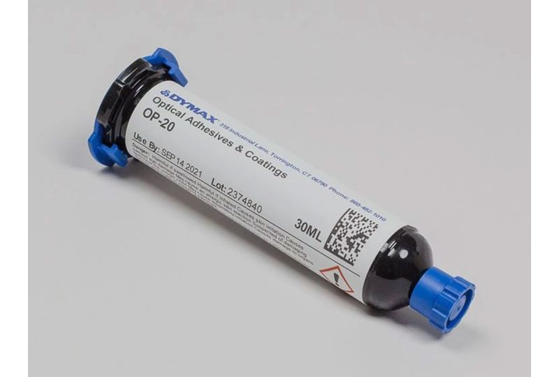 Dymax OP-20 UV Cure Optical Adhesive, 30ml Syringe