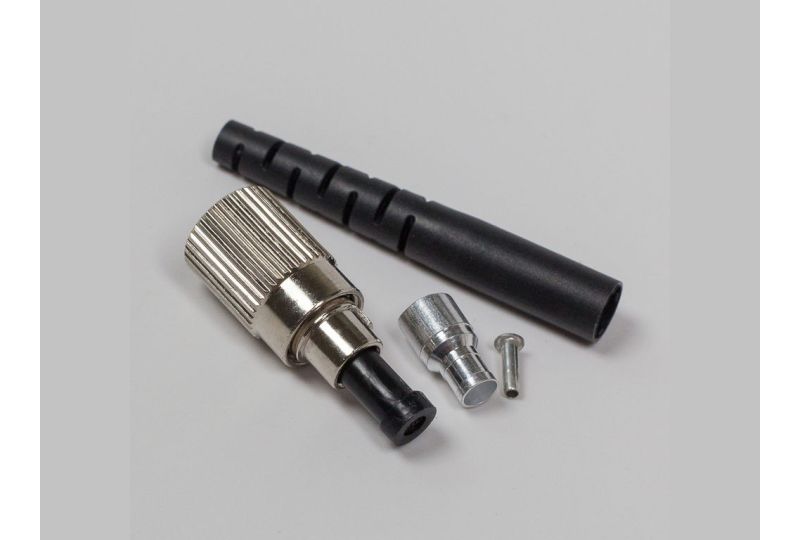 FiberSource FC Connector, MM, 140µm Ferrule, 3mm Black Boot