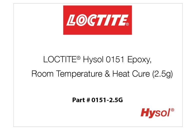 LOCTITE® Hysol 0151 Epoxy, Room Temperature & Heat Cure, 2.5g