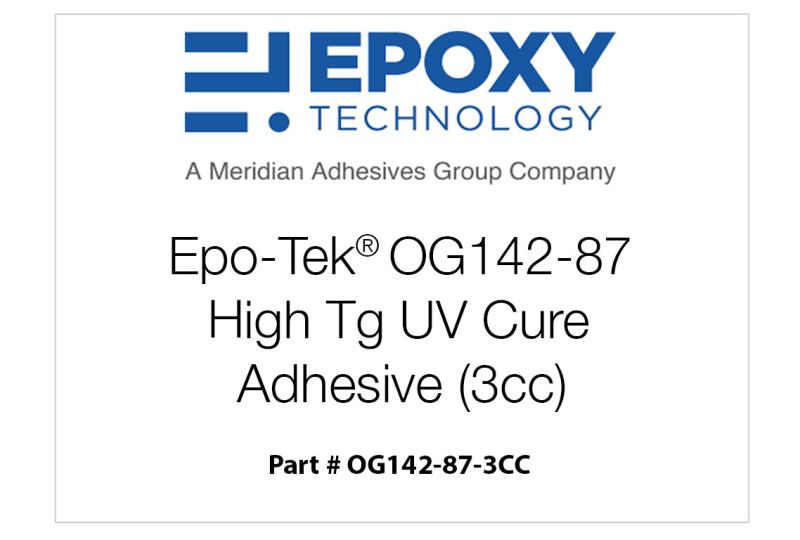 EPO-TEK® OG142-87 Low Viscosity Epoxy, UV Cure (3cc Syringe)