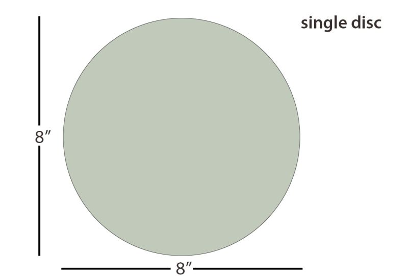 Disque de film de rodage en oxyde d'aluminium 3M™ 262X - 8" 1 micron