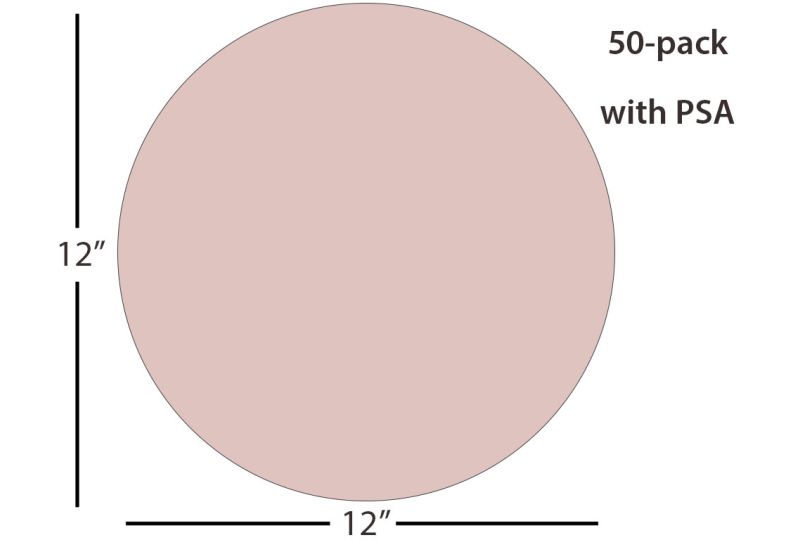 ÅngströmLap Aluminum Oxide Lapping Film Disc - 12" 1 Micron, PSA