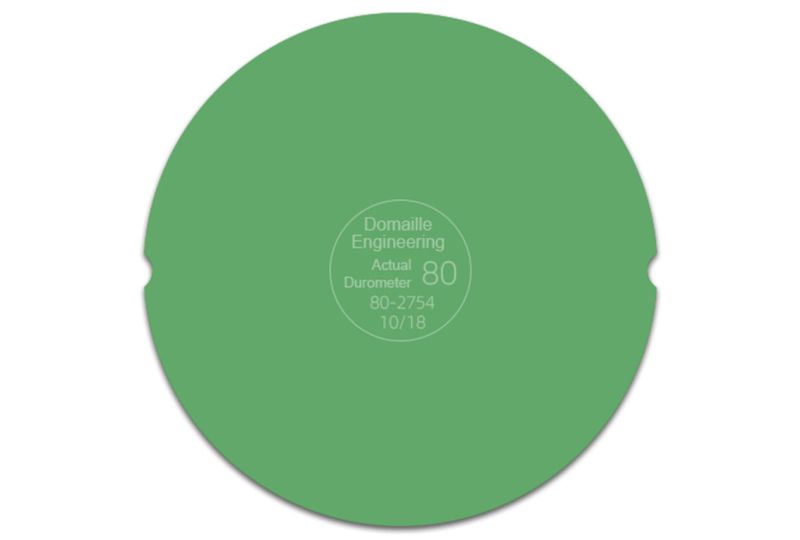 Domaille Locking Rubber Polishing Pad - 5" Disc, 80 Durometer