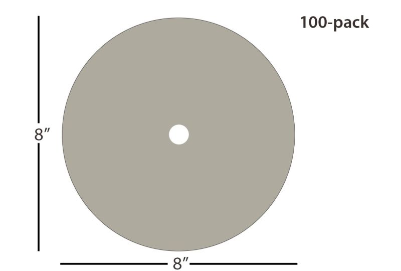 ÅngströmLap Silicon Carbide Lapping Film Disc - 8" 1 Micron, Hole