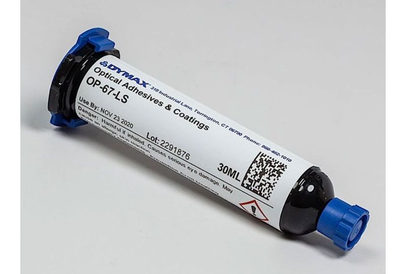 Dymax OP-67-LS Low-Shrink™ UV Cure Optical Adhesive, 30ml Syringe
