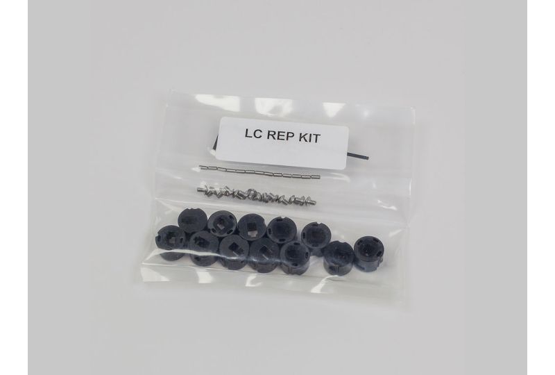 Domaille LC Black plastic inserts, screws, pins - 12 Port; fixed