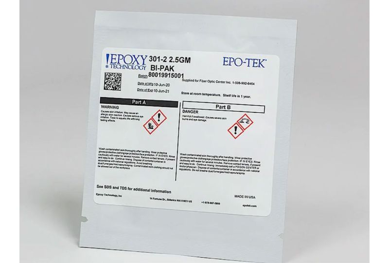 EPOTEK® 301-2 Transparent Epoxy, Room Temperature Cure (2.5g)