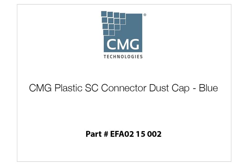 CMG Plastic SC Connector Dust Cap - Blue