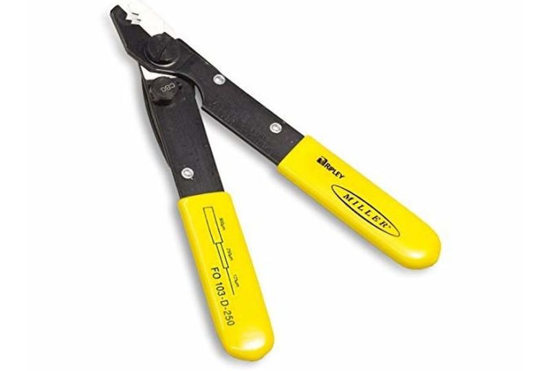 Miller Dual-Hole Fiber Optic Buffer and Coating Stripper