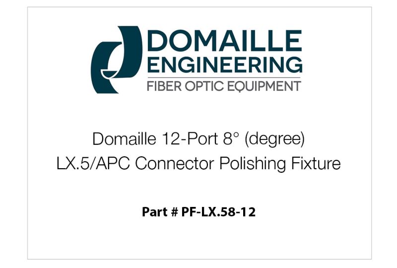 Domaille 12-Port 8° (degree) LX.5/APC Connector Polishing Fixture