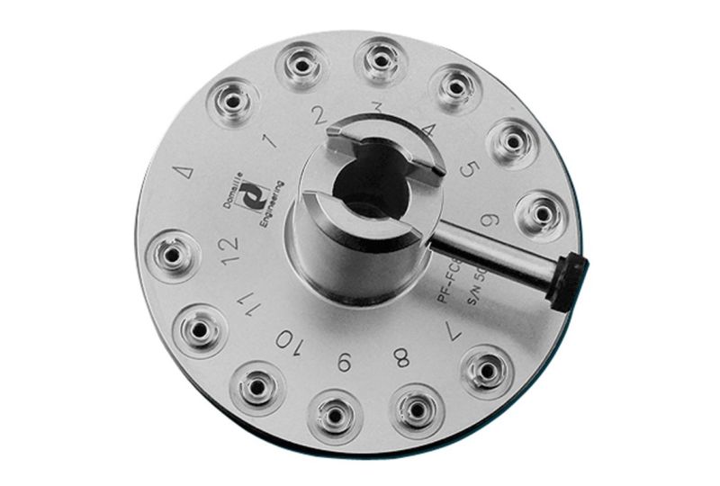 Domaille FC 8.3° 12-Port Polishing Fixture - Fiber Optic Center