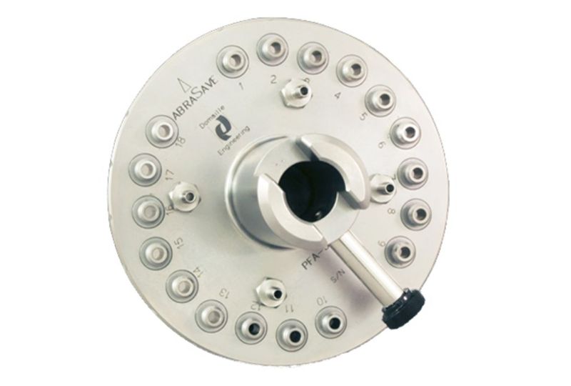 Domaille Engineering AbraSave® SMA 18-Port Polishing Fixture