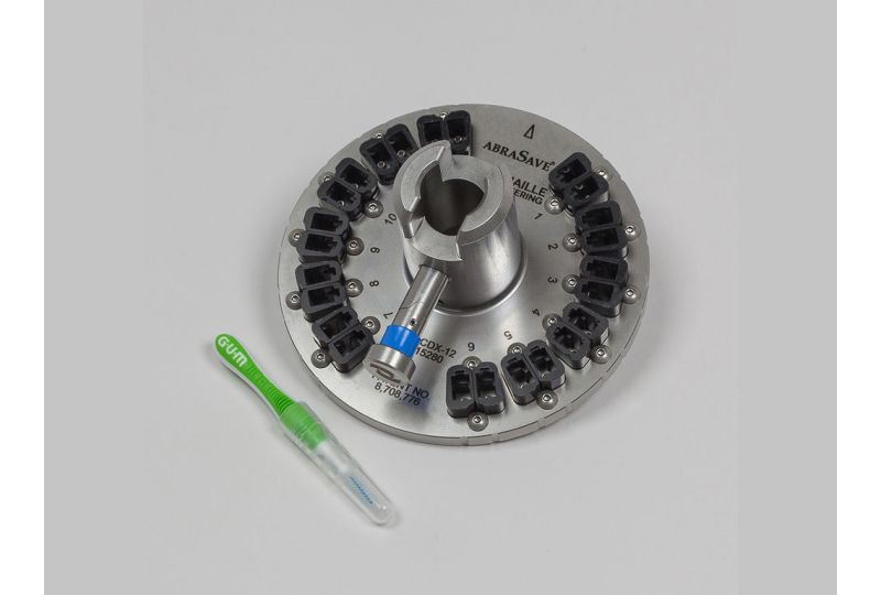 Domaille AbraSave® 12-Port LC Duplex Connector Polishing Fixture