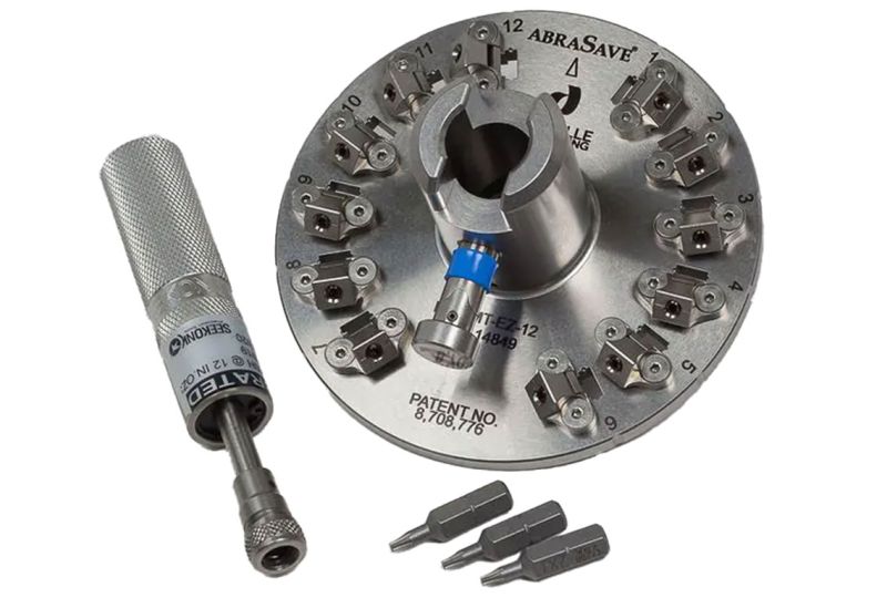 Domaille AbraSave® 'C' 12-Port MT Connector Polishing Fixture