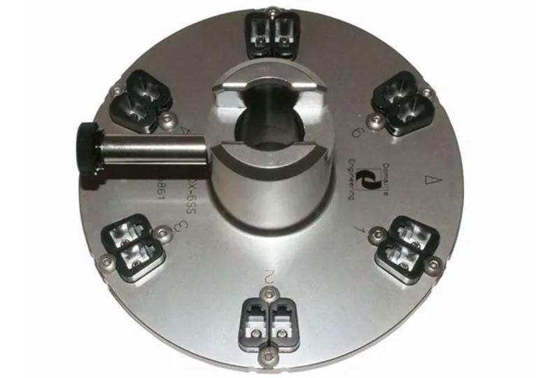 Domaille 6-Port LC Duplex Polishing Fixture with Scallops