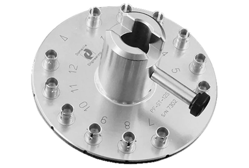 Domaille 12-Port ST Connector Polishing Fixture with Scallops