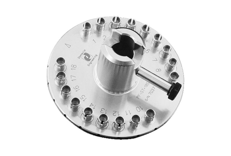 Domaille Engineering ST 18-Port Polishing Fixture, with Scallops