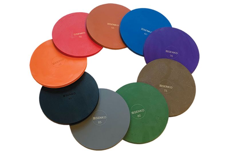 Senko Rubber Polishing Pad - 4" Disc, 85 Durometer