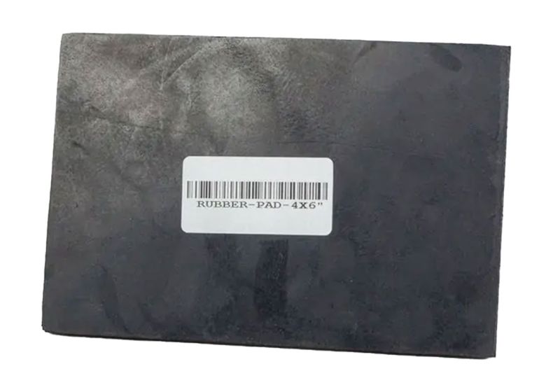 4" x 6" Buna-N Rubber Polishing Pad, 70 Durometer