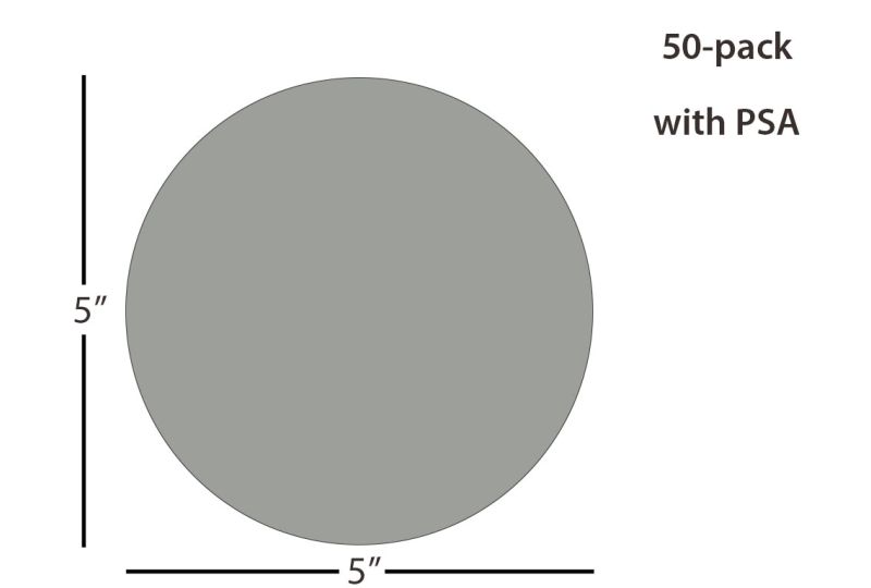ÅngströmBrush Ultimas-F SiOx Flock Pile Lapping Film Disc, 5" PSA