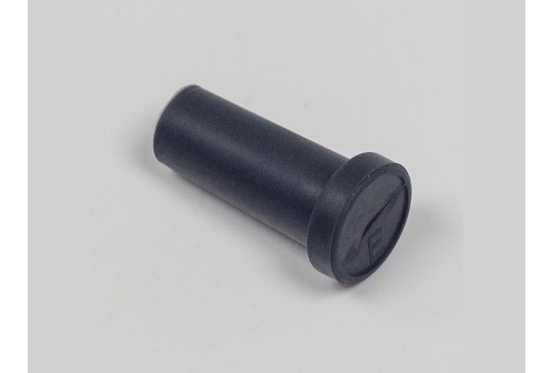 Amphenol Black T-Style Dust Cap with Slit for SMA Connector
