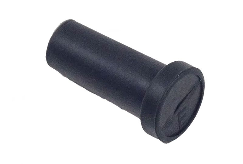 Amphenol Black T-Style Dust Cap with Slit for SMA Connector