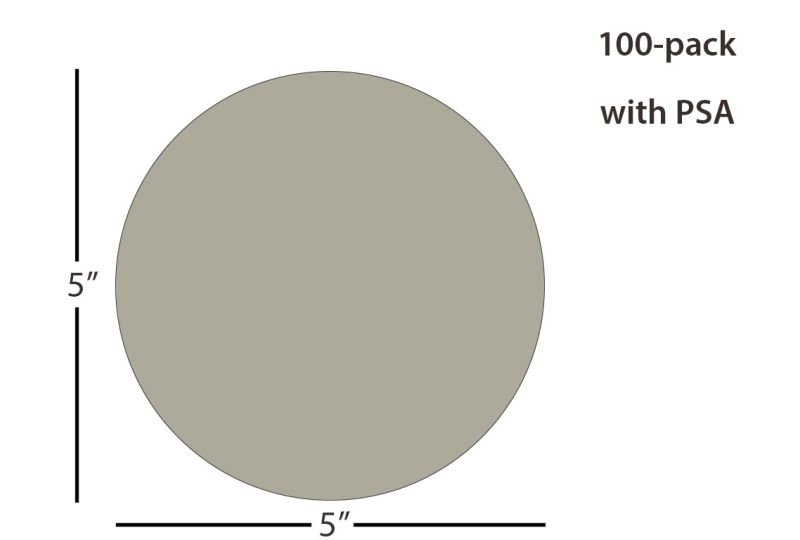 ÅngströmLap Silicon Carbide Lapping Film Disc - 5" 1 Micron, PSA